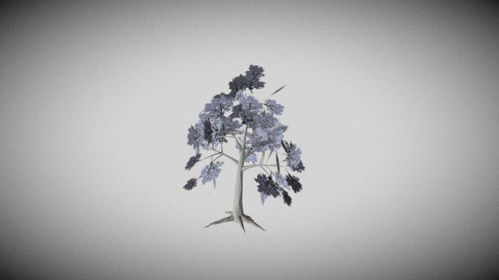 Low Poly White Tree - 3D model by RadMatt [3e6fc1f] - Sketchfab