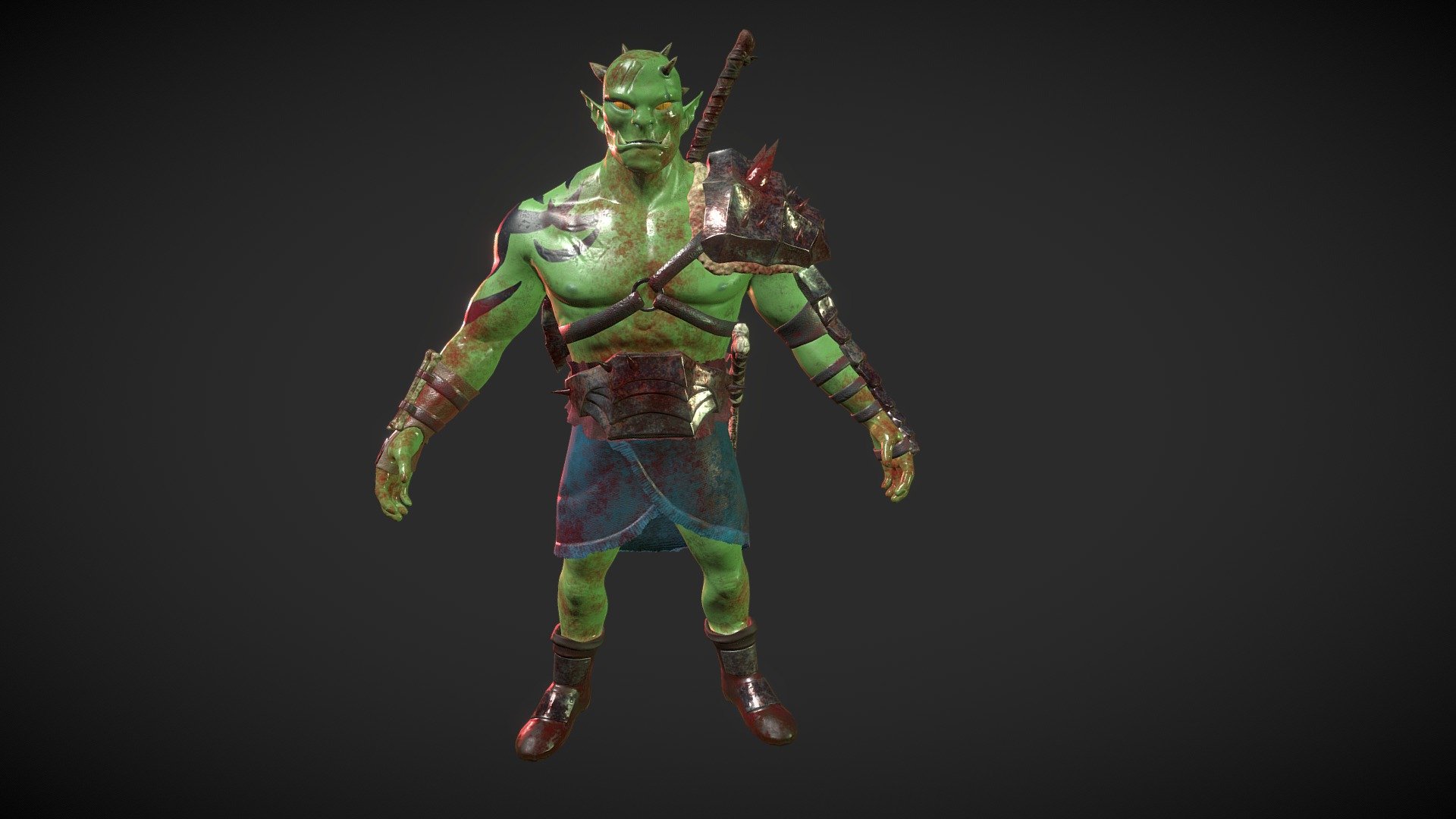 Bloody Orc_WIP - 3D model by bianchini.diogo [3e70244] - Sketchfab