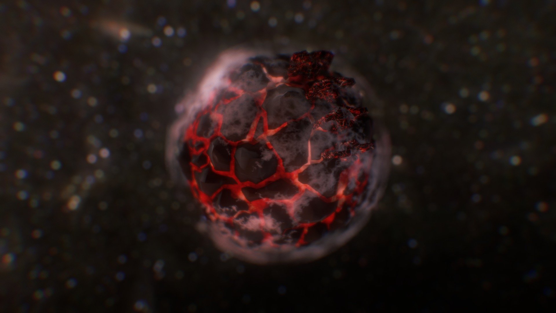 Decaying planet - 3D model by stulginsky [3e70c1b] - Sketchfab