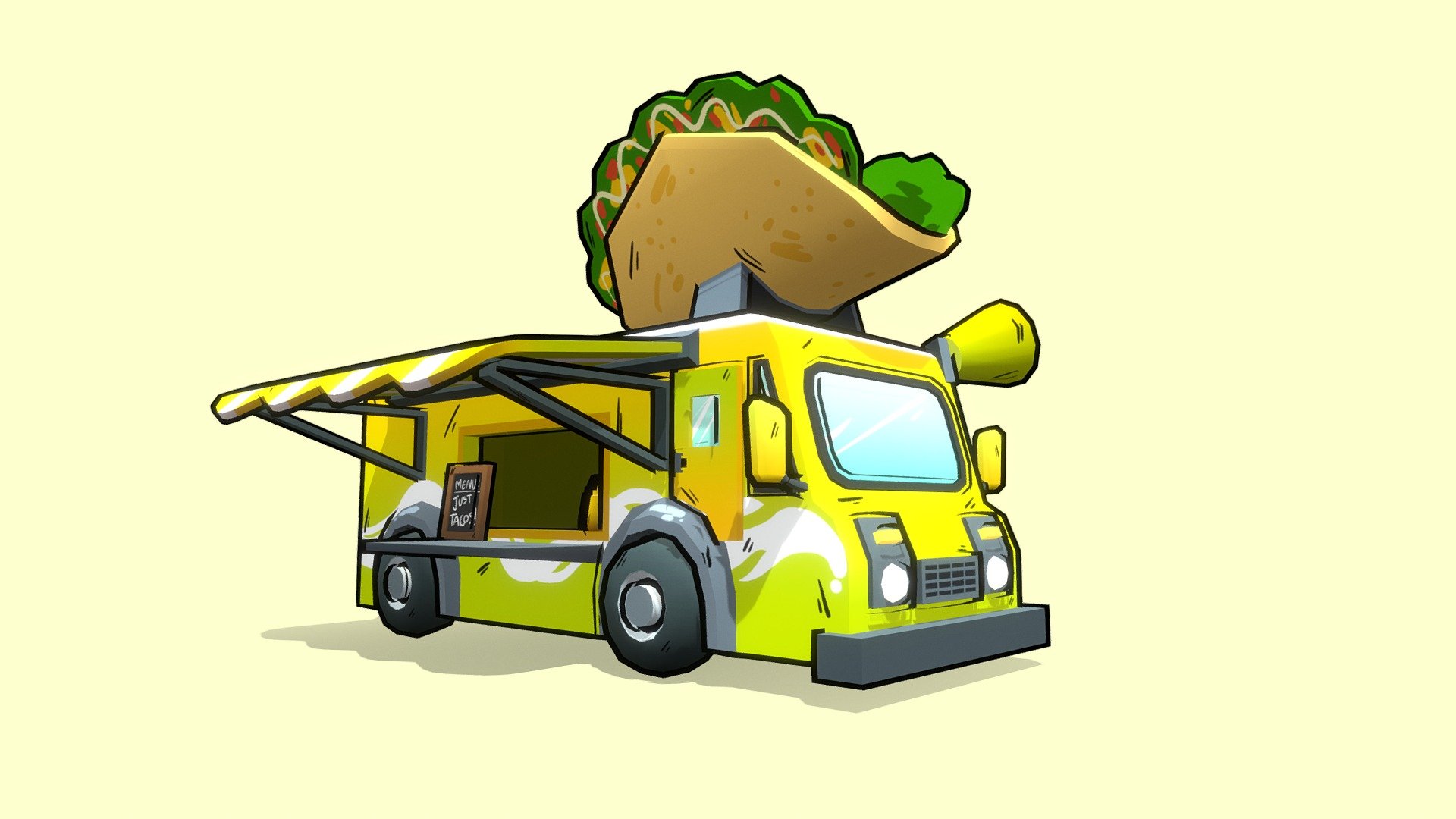 Taco Truck - 3D model by tdepapas [3e73c4b] - Sketchfab