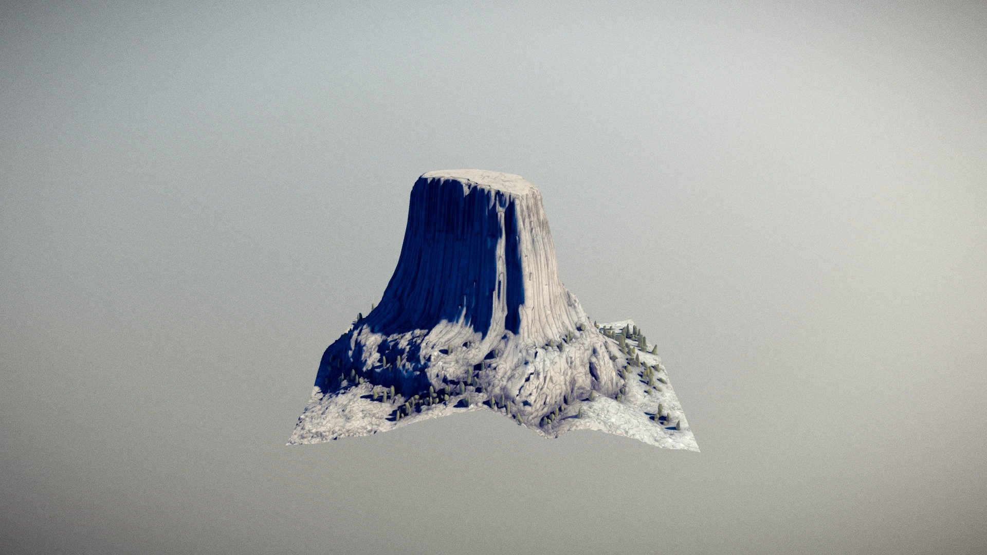 Devils Tower 3 - Download Free 3D model by viktorcor [3e75307] - Sketchfab