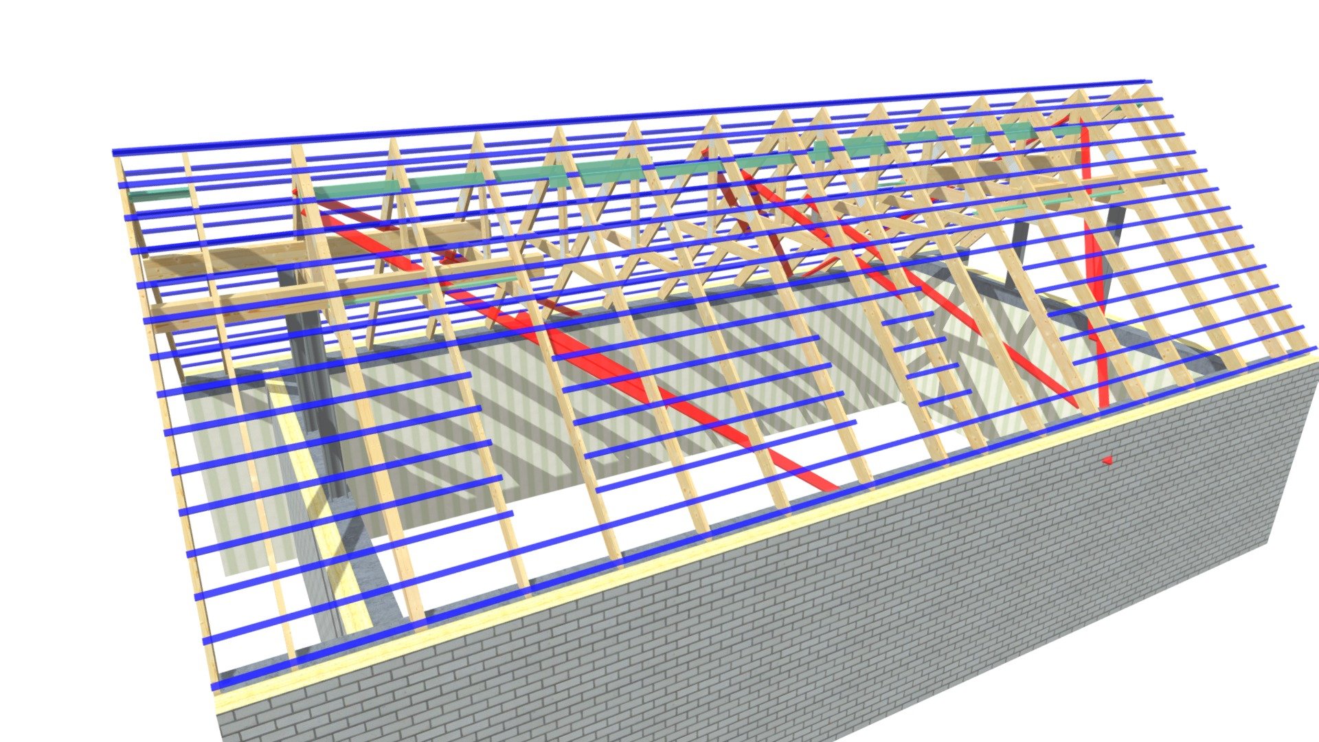 Engineering Roof Structure - 3D model by KD - INVEST inwestycje i ...