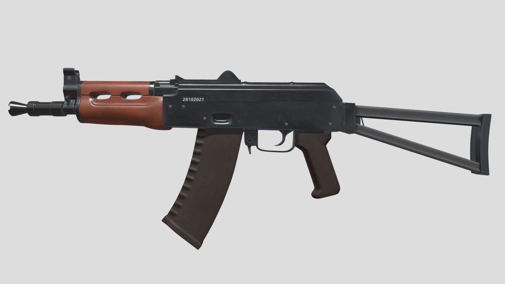 AKS-74U - Assault Rifle - 3D model by user77 [3e79255] - Sketchfab