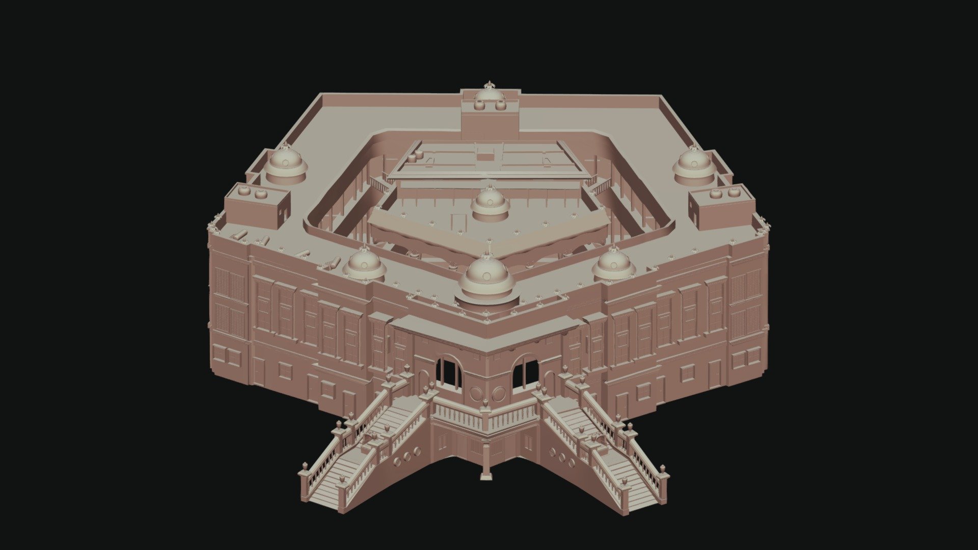 Pentagon Building - 3D model by sumathi16 [3e7955d] - Sketchfab