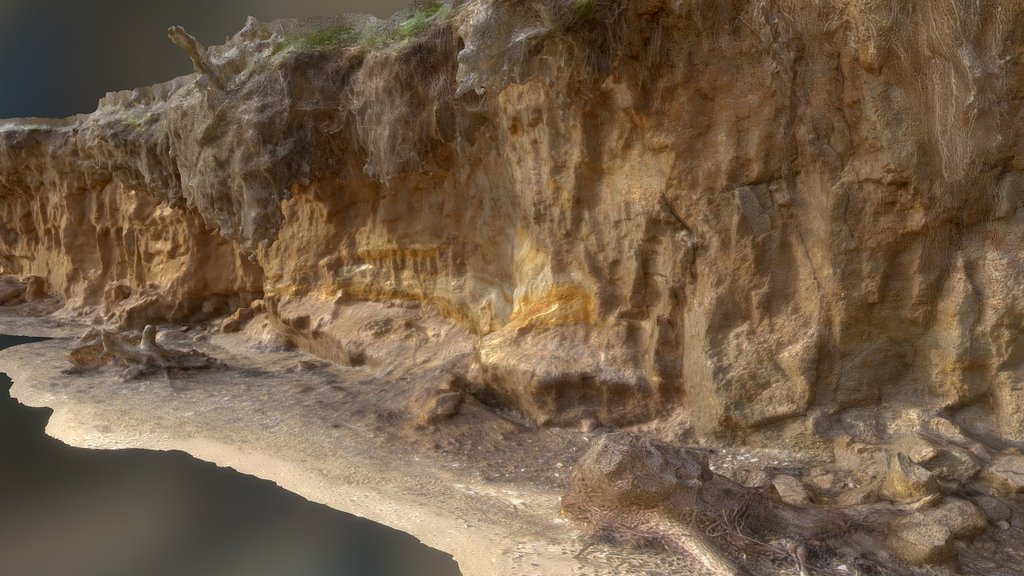 Eroding Beach Cliff: Part B - 3D model by Bex (@bexfx) [3e7b39b ...