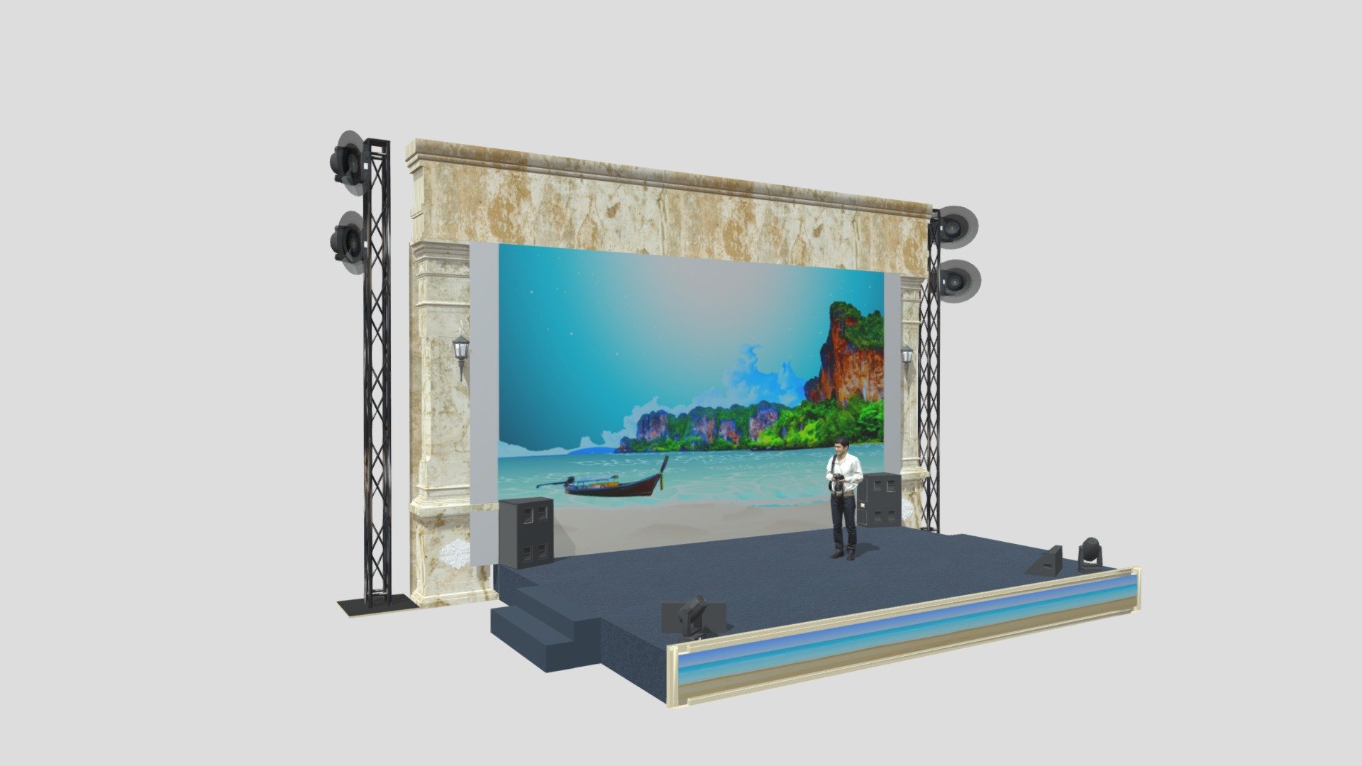 Backdrop - 3D model by masterxmith [3e7c48f] - Sketchfab