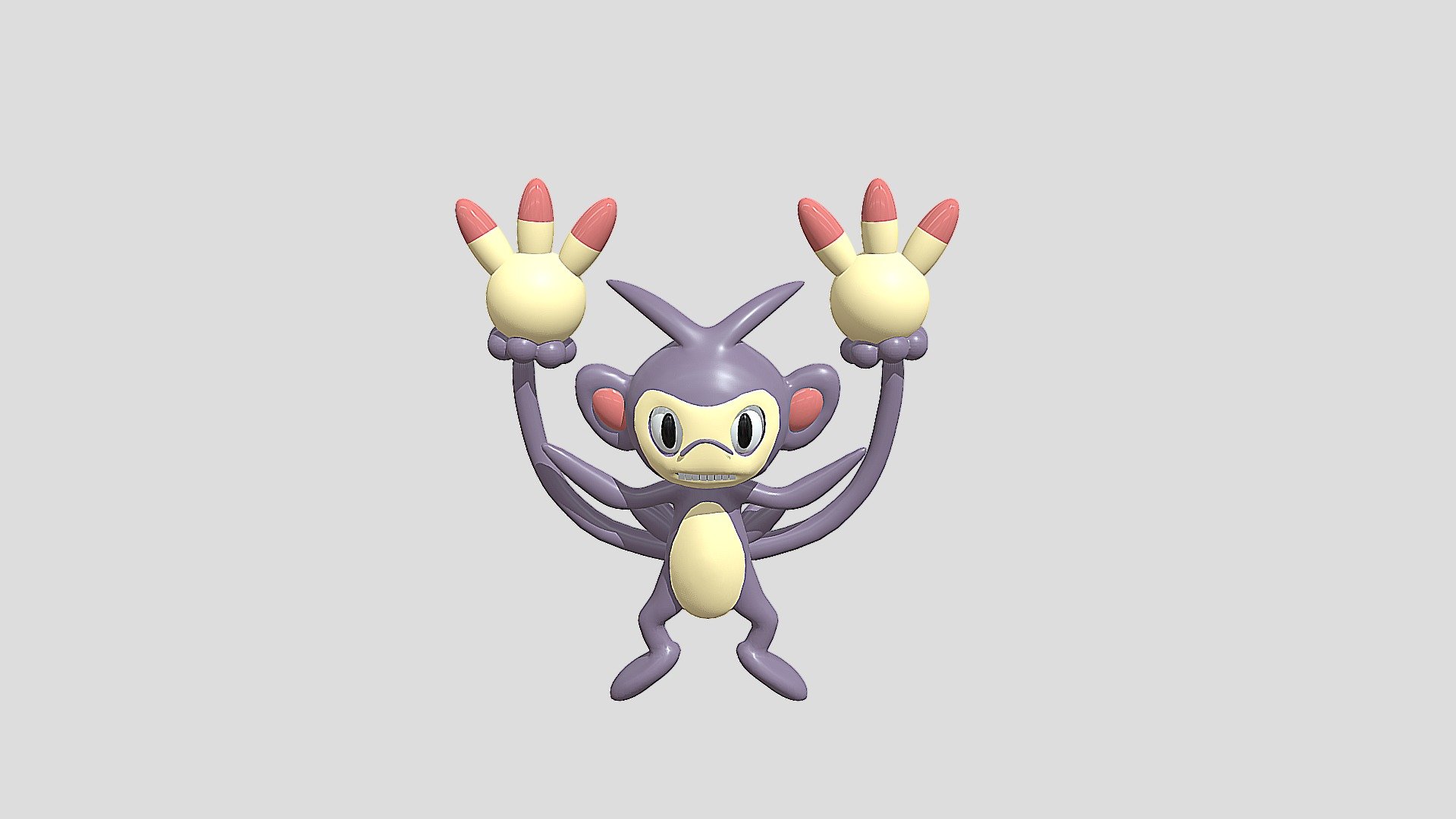 Ambipom Pokemon - 3D model by herogamer0108 [3e7dbf4] - Sketchfab