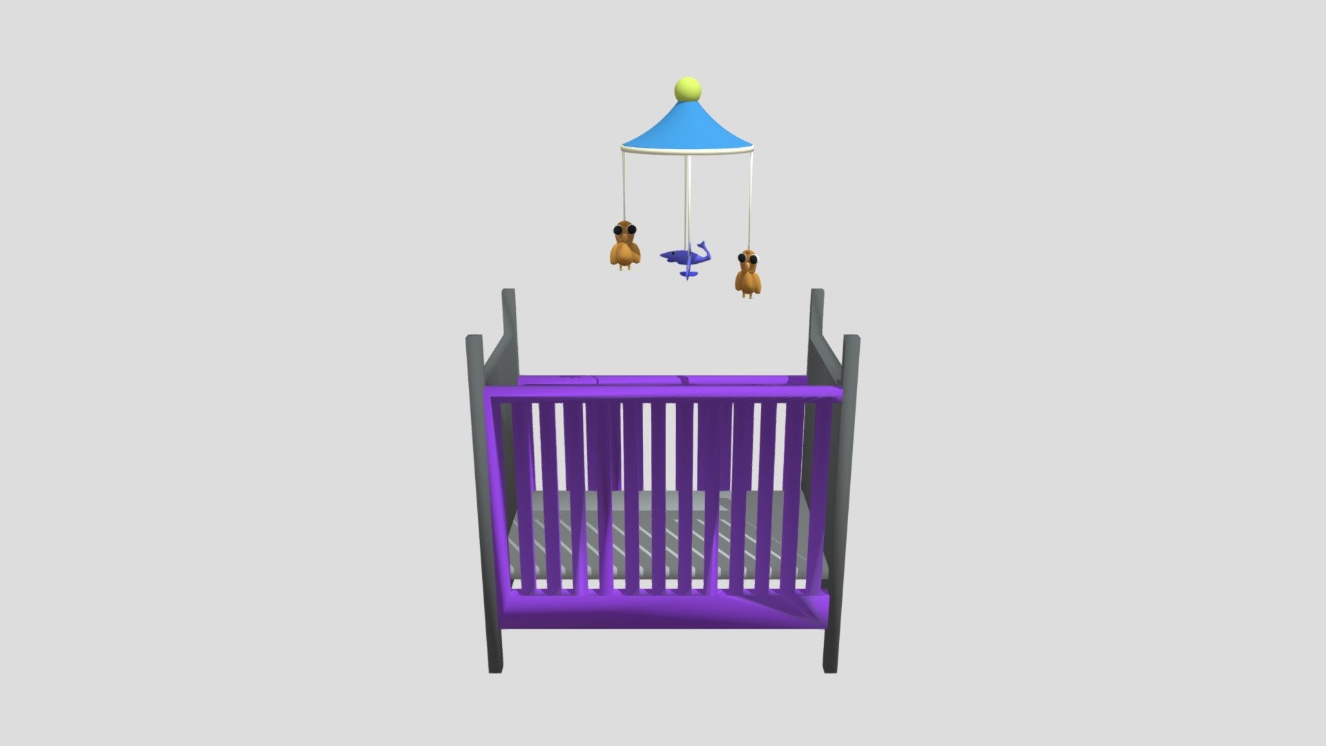 Baby Cot - Download Free 3D model by Limlam [3e7f868] - Sketchfab