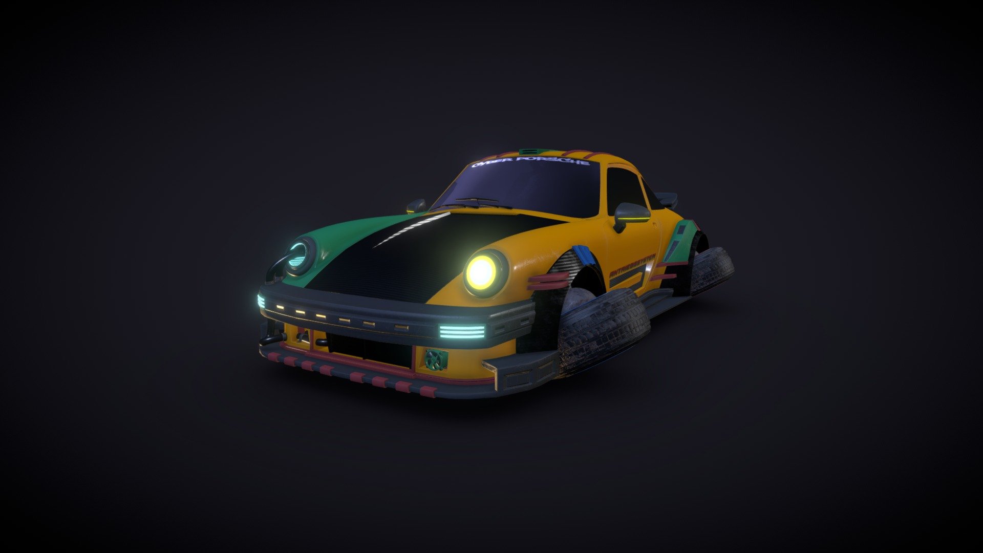 Cyber Porsche 2094 Custom - 3D model by Marc-Antoine Cauchon ...