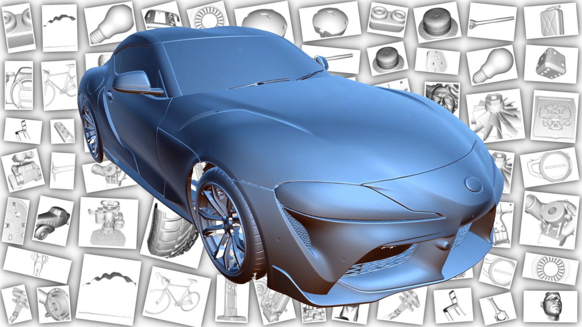 Toyota Supra A90 3d scan data - 3D model by CAD-LAB (@3dscaning ...