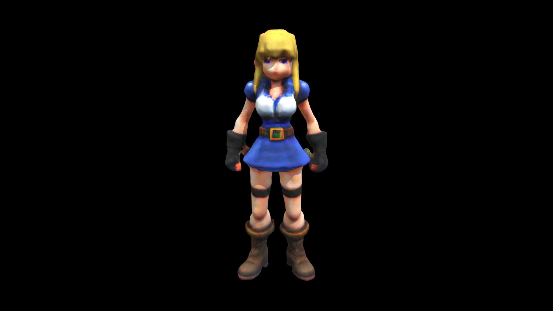 metal slug hero girl Game ready by - Download Free 3D model by klrxyz ...
