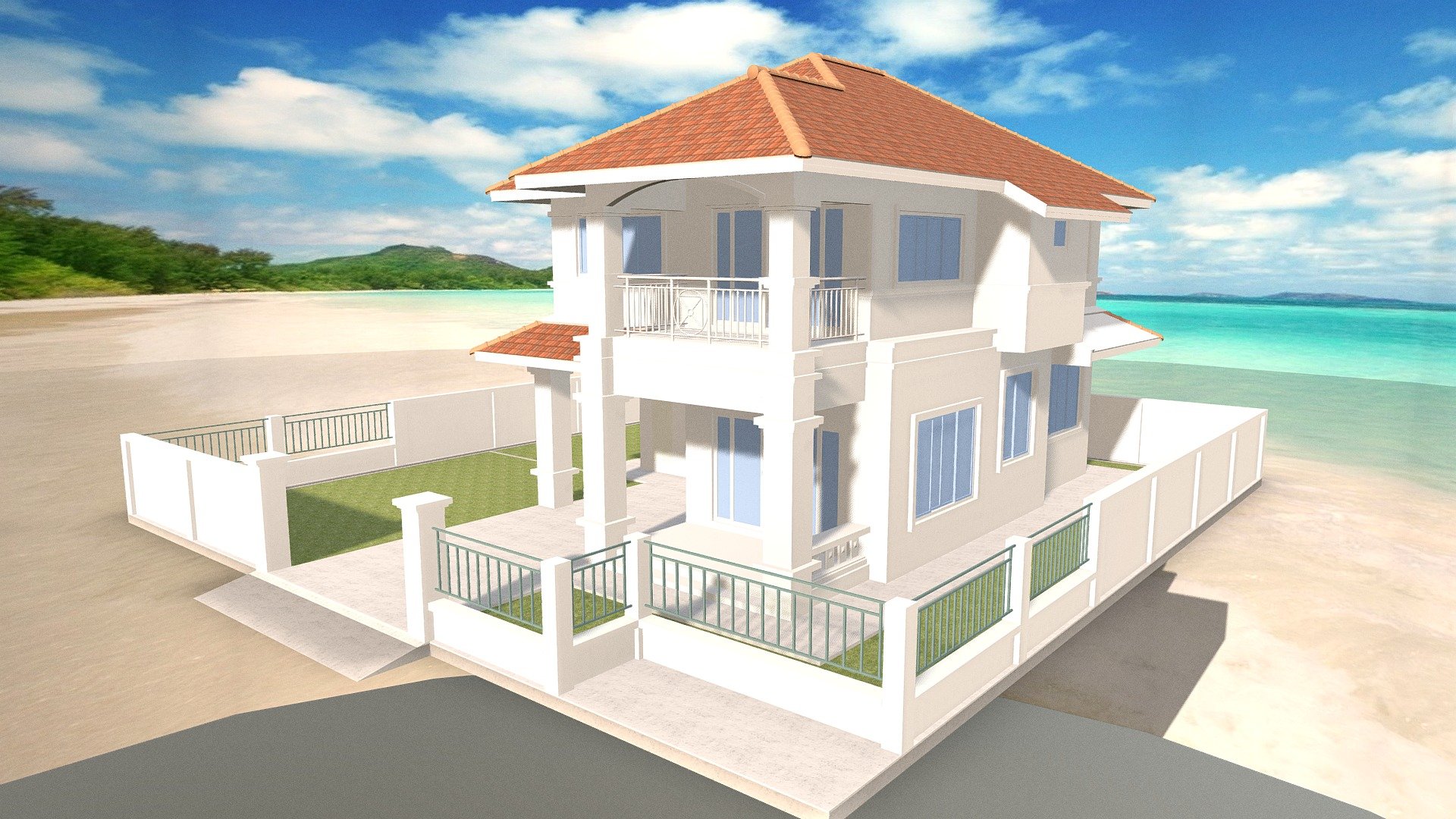 Villa - 3D model by Andy.Honor [3e85701] - Sketchfab