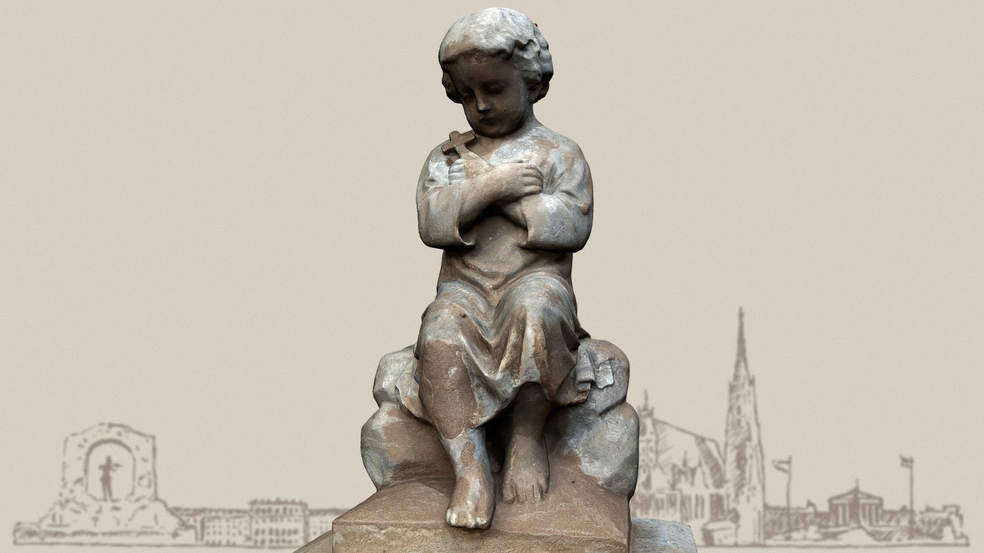 Grabfigur - Download Free 3D model by noe-3d.at (@www.noe-3d.at) [3e8582d] - Sketchfab