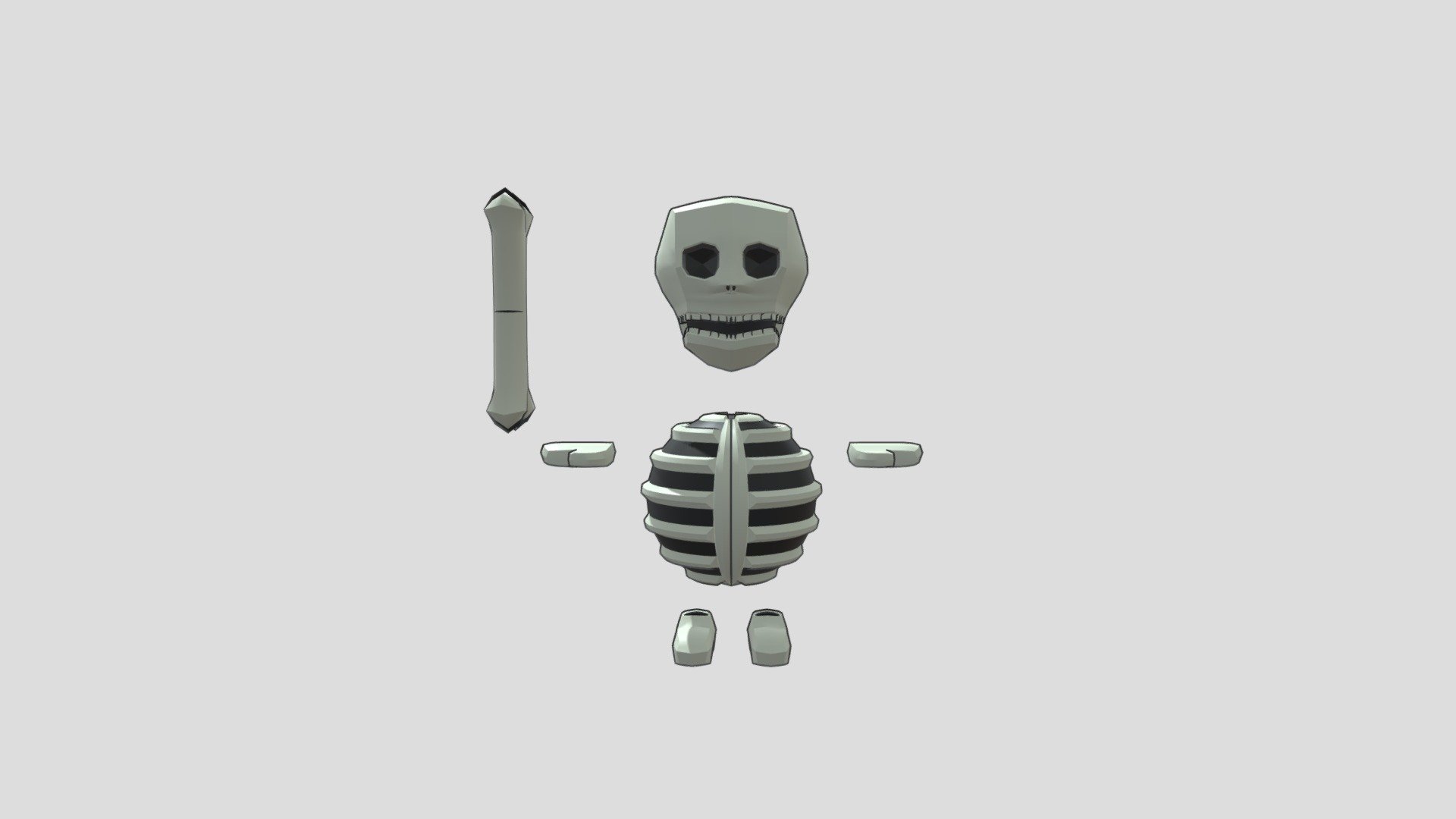 Skull Cartoon - 3D model by natanaellunac [3e858d7] - Sketchfab