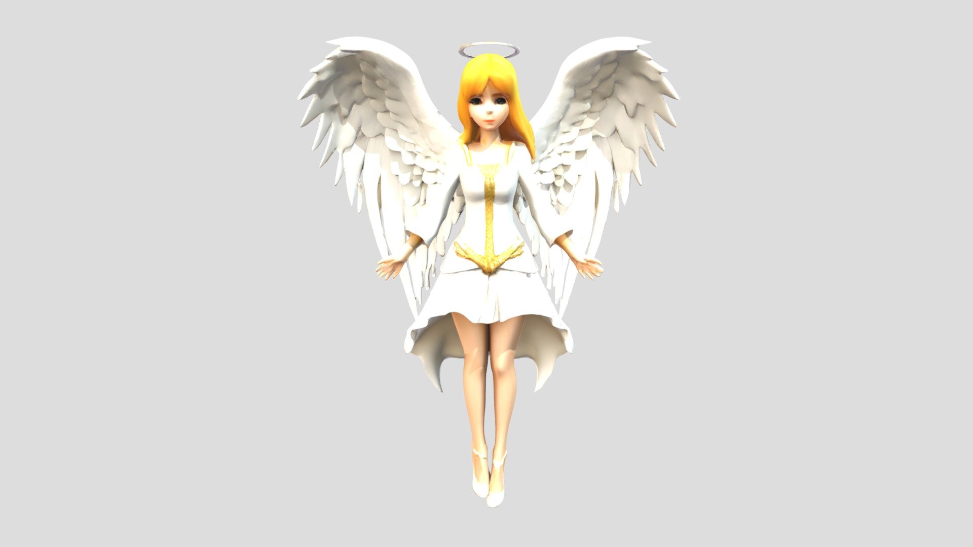 Celestara - Guardian of Light - Download Free 3D model by Ar3Designer ...