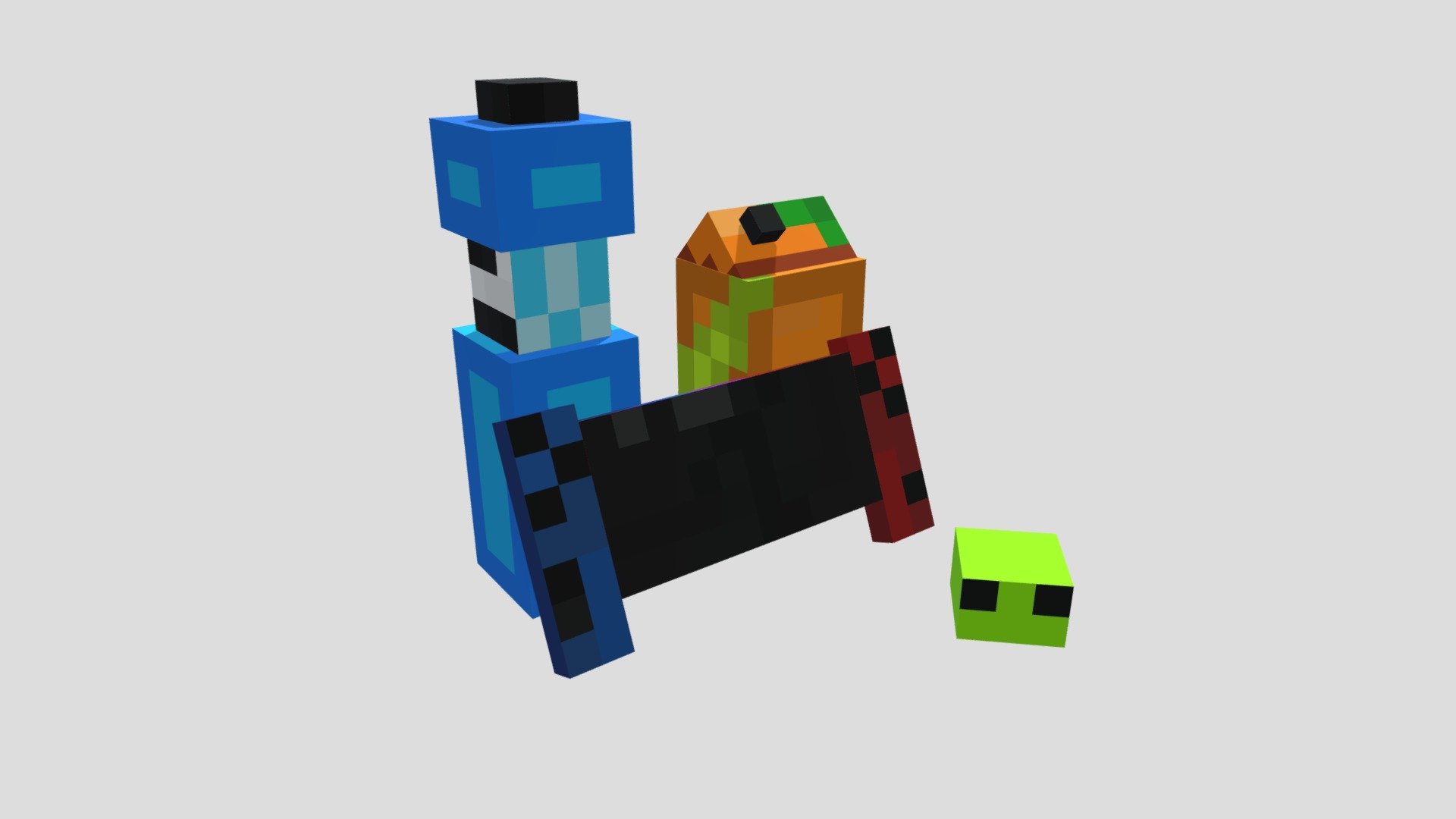 Nintendo And Some Bottles [minecraft] - Download Free 3D model by Low ...