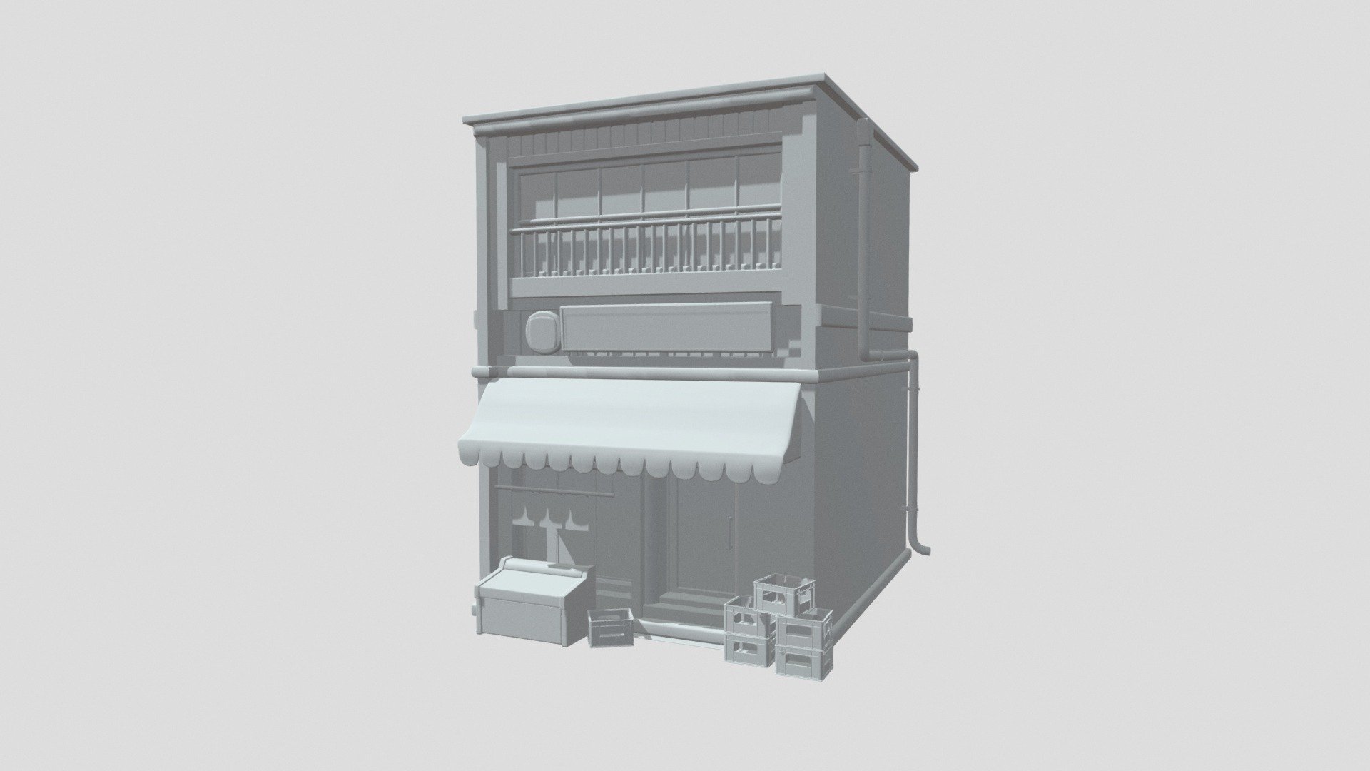 Japanese Shop Front - 3D model by Rachel Barner (@rachel78230) [3e89c2d ...