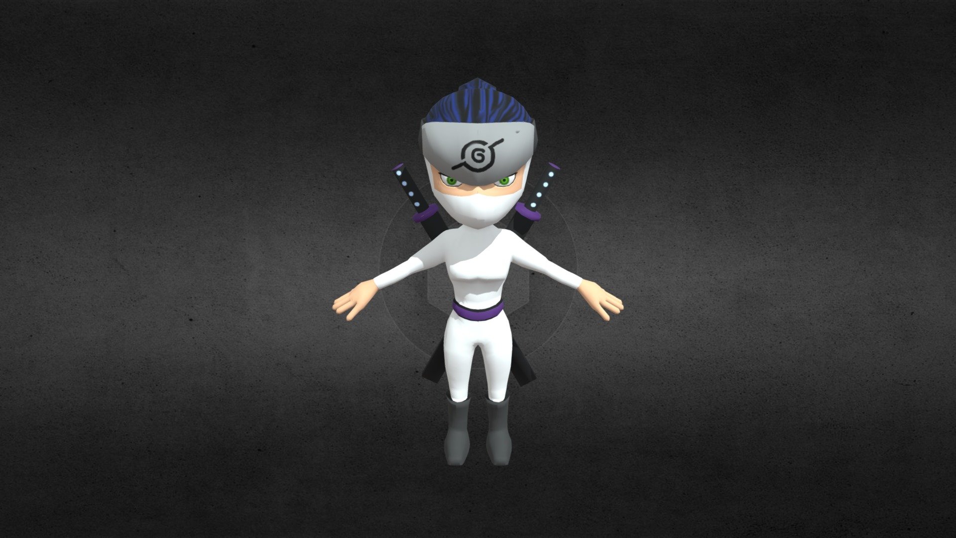 Ninja girl - 3D model by douglas_souto [3e8d3bc] - Sketchfab