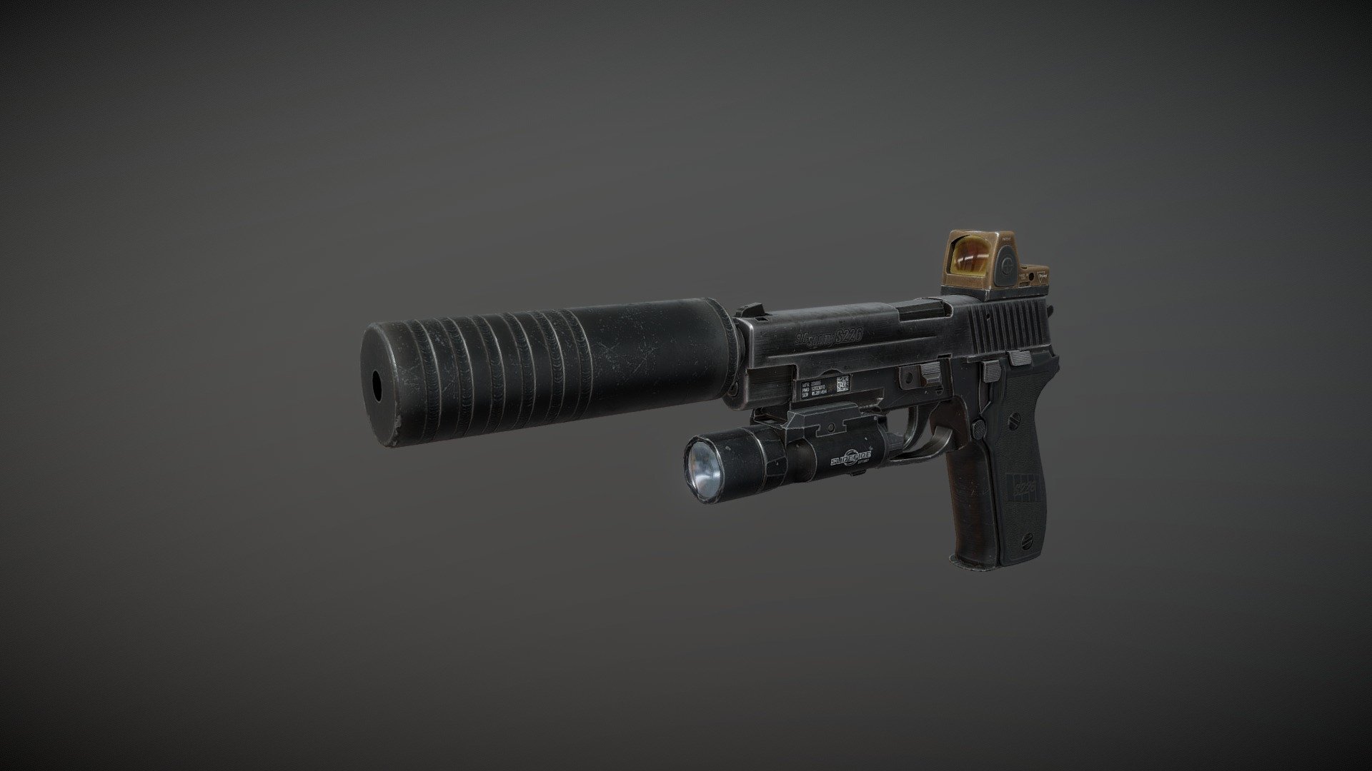 P226 Pistol - 3D model by TonaTerry [3e8d3cb] - Sketchfab