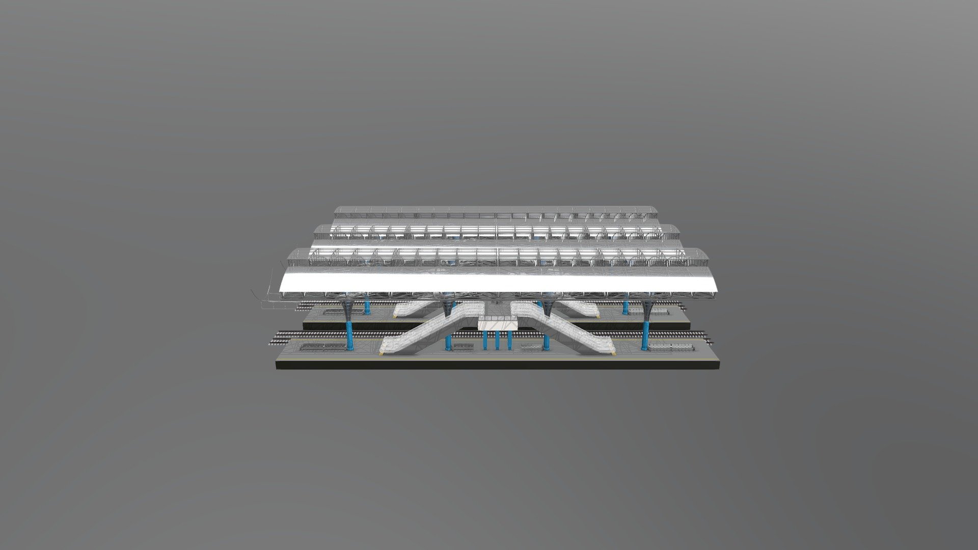 Bridge Train Fbx - 3D model by User313 [3e8df1e] - Sketchfab