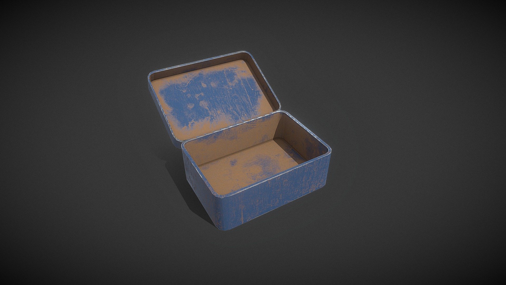 Old painted metal container - opening animation - Buy Royalty Free 3D ...