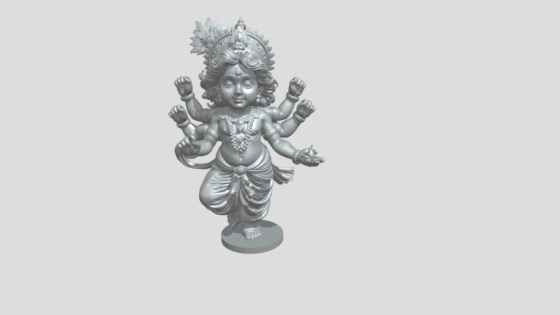 Bal Krishna Hindu God - 3D model by Karan.Malhotra [3e91ce1] - Sketchfab