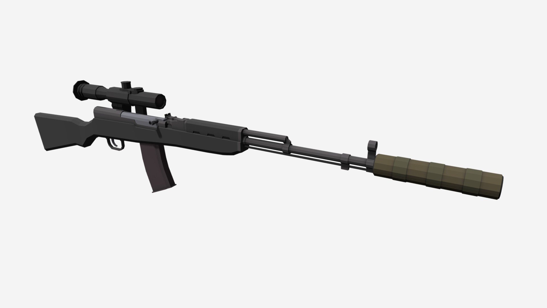 Low Poly SKS Mod - 3D model by samanthacford [3e9dc42] - Sketchfab