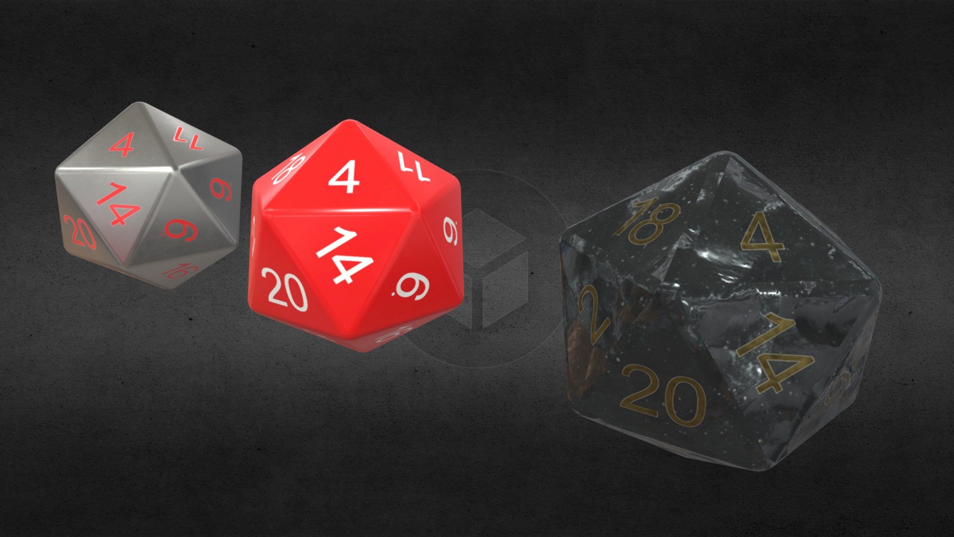 D20 Polyhedral Dice - Download Free 3D model by pixel_mesh (@pxlmesh ...