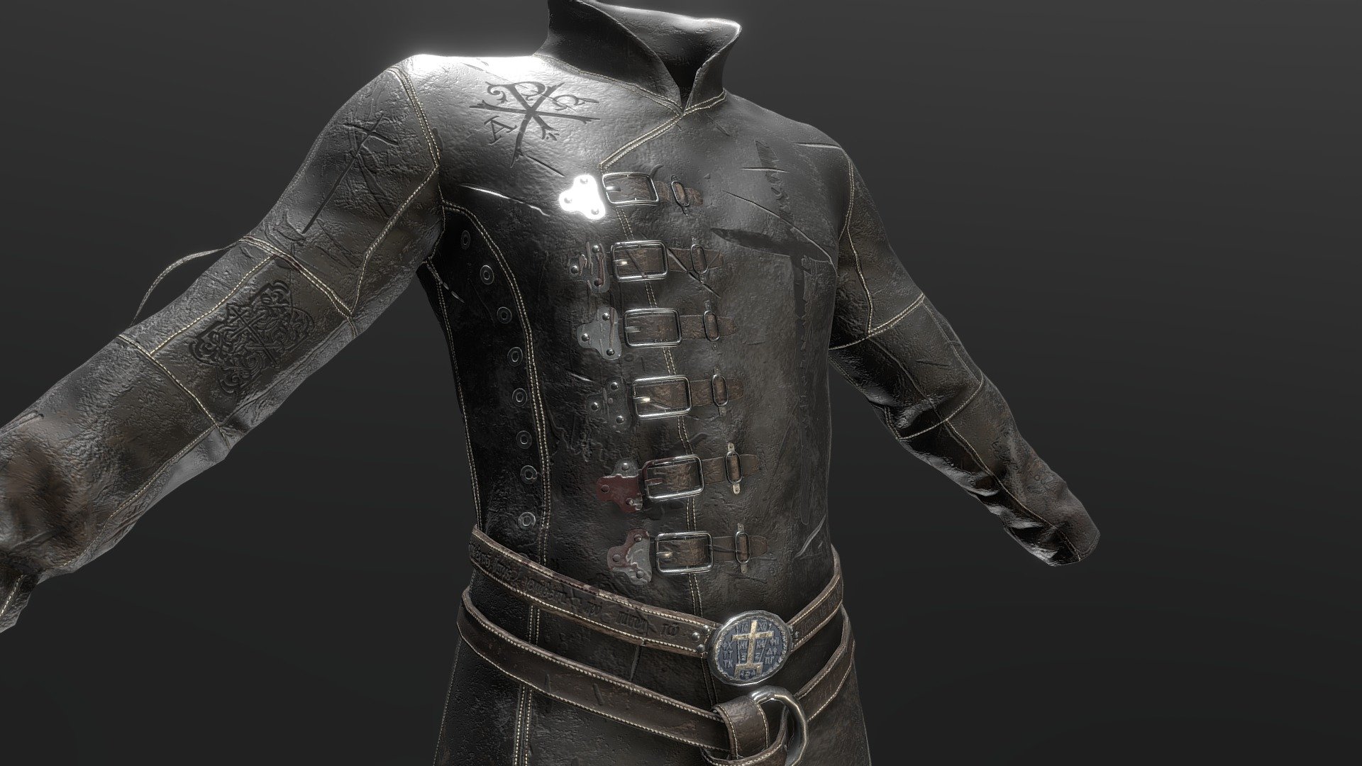 Battle Priest - Armor Vest - 3D model by 4DRealism [3e9fb7d] - Sketchfab