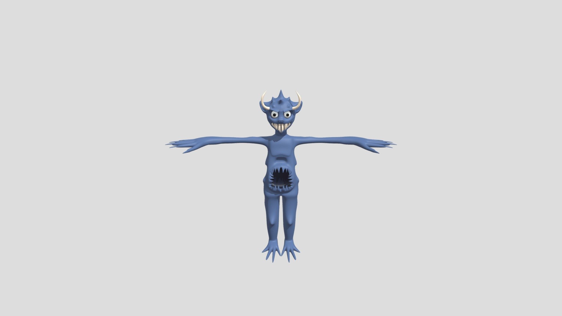 Monster smiley - Download Free 3D model by Nmthnhphm [3ea1e7a] - Sketchfab
