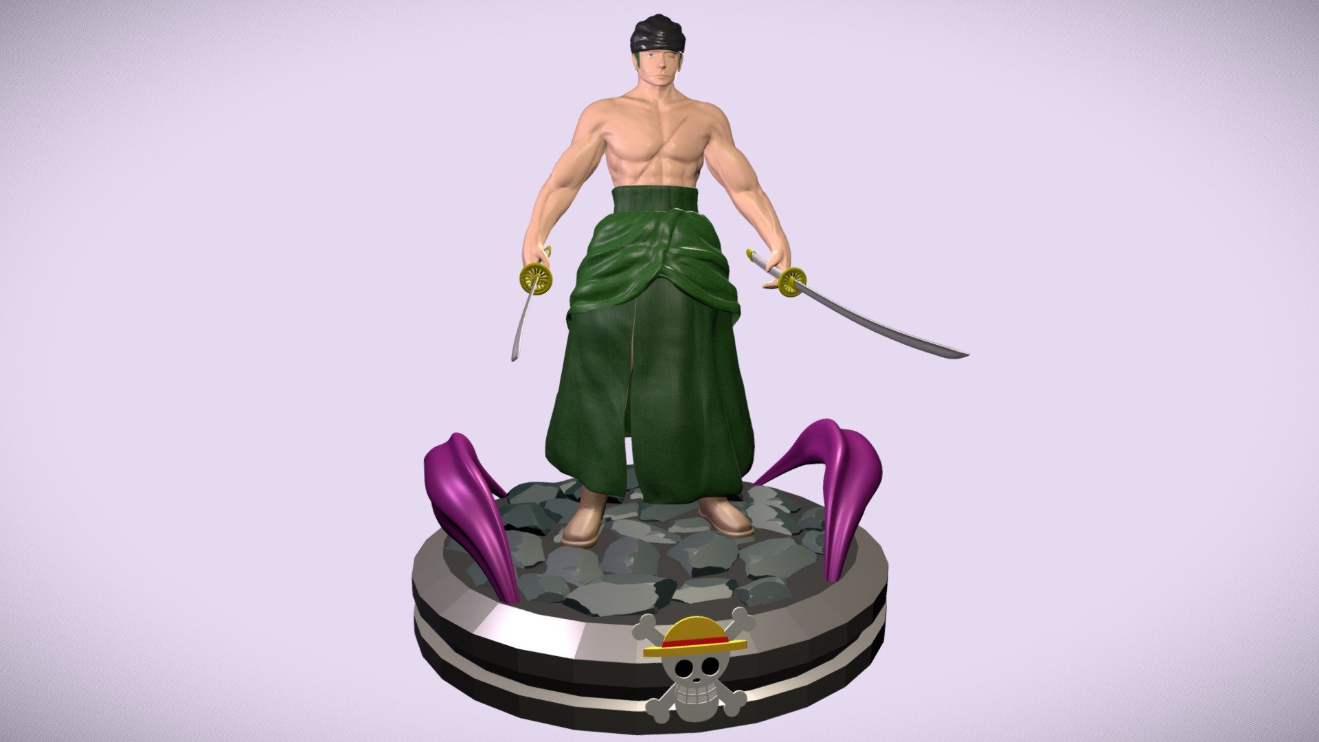 Roronoa Zoro - 3D model by Esther Vico (@evl10) [3ea2be6] - Sketchfab