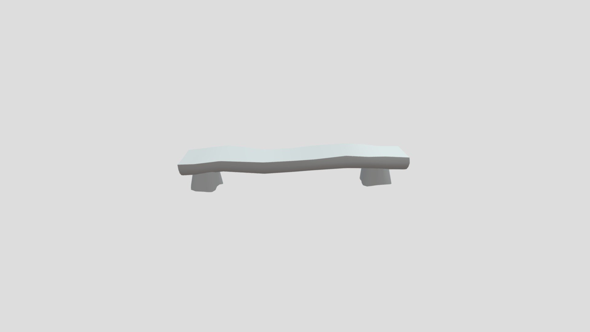 Simple Untextured Log Bench - Download Free 3D model by LoganSadge ...