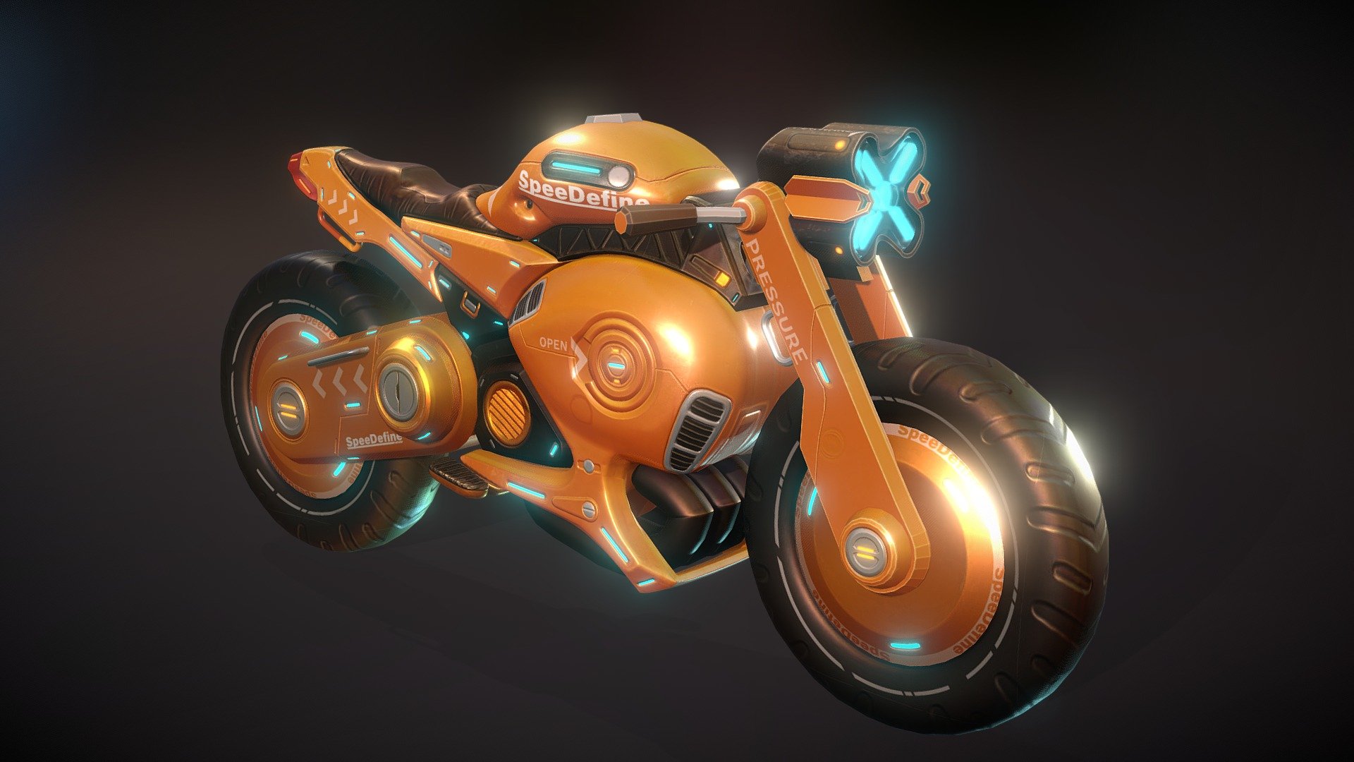 Scifi Bike concept - 3D model by Cre-8 (@caodongxuan) [3ea31fc] - Sketchfab