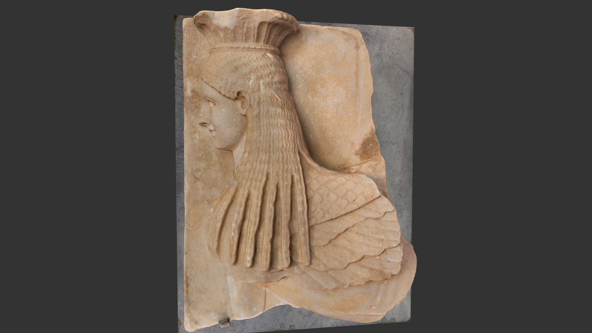 Relief en forme d’un sphinx (fragment) - 3D model by The National ...