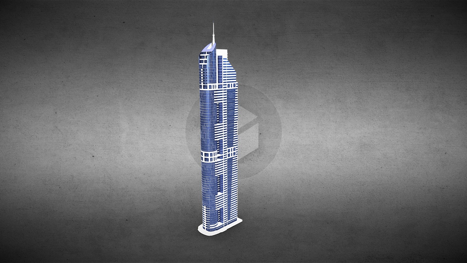 HHHR - Blue Tower - DUBAI - Buy Royalty Free 3D model by luminou_CS ...