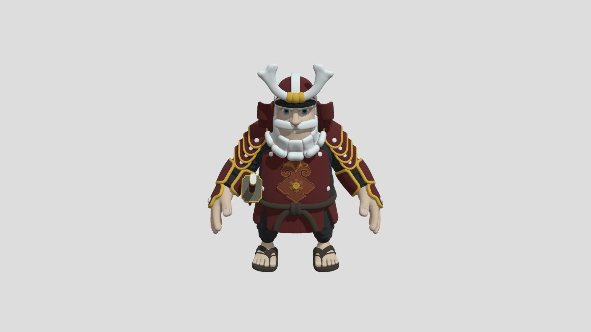 warrior samurai 3D model - 3D model by dun000111 [3ea4e23] - Sketchfab