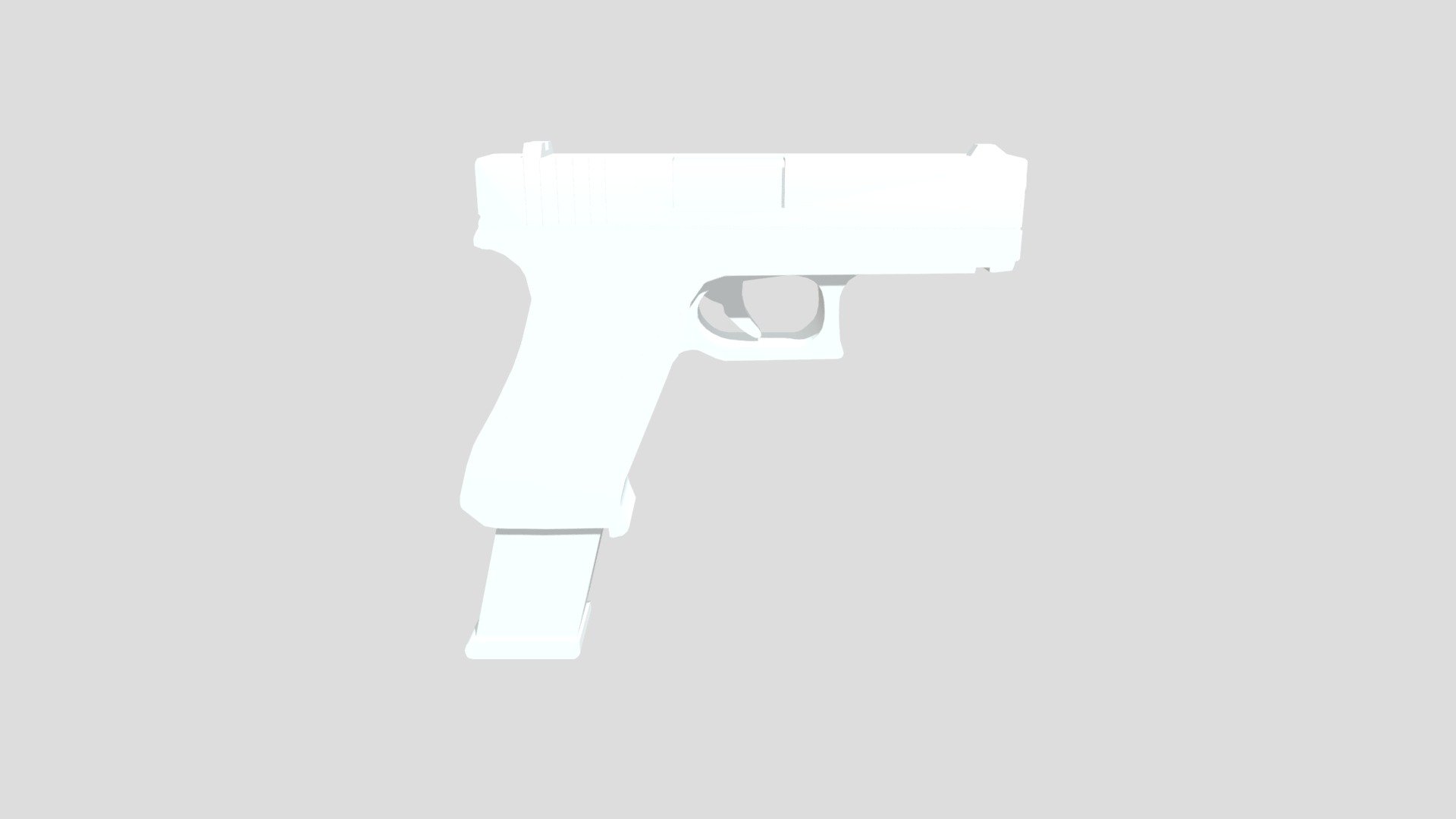 Glock-19 with magazine low-poly - 3D model by GAMERproZ [3ea5140 ...