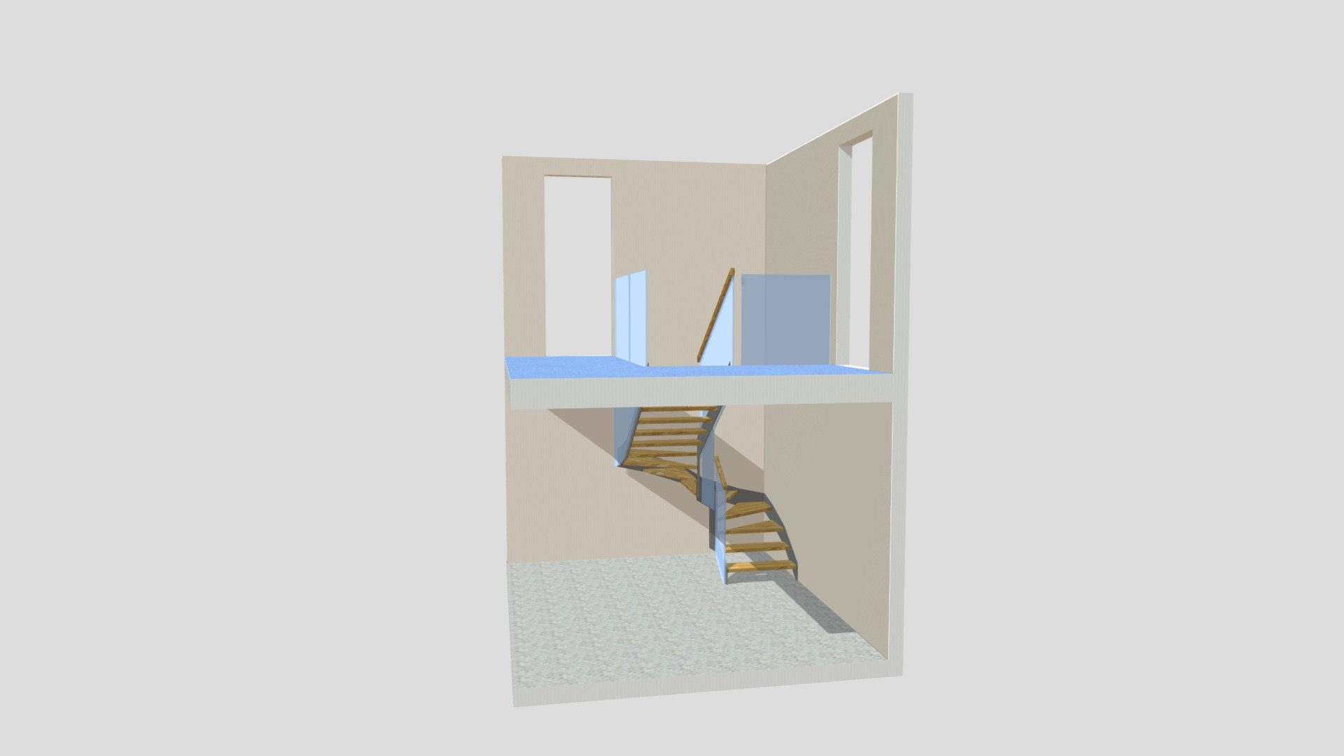 the stables winder staircase - 3D model by Paradigm Stairs (@Staircases ...