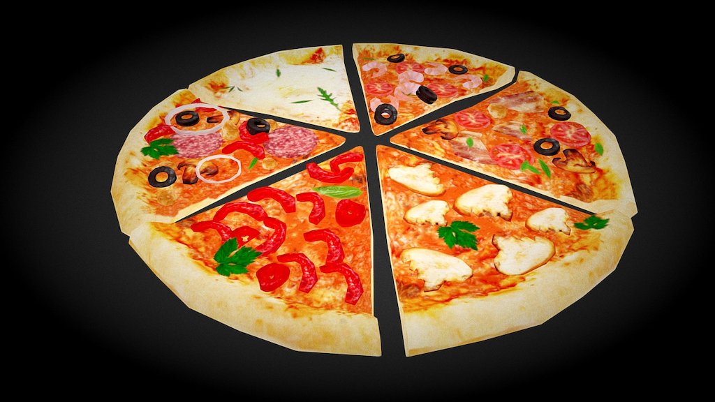 Pizza - 3D model by sander-ndreca [3ea8199] - Sketchfab
