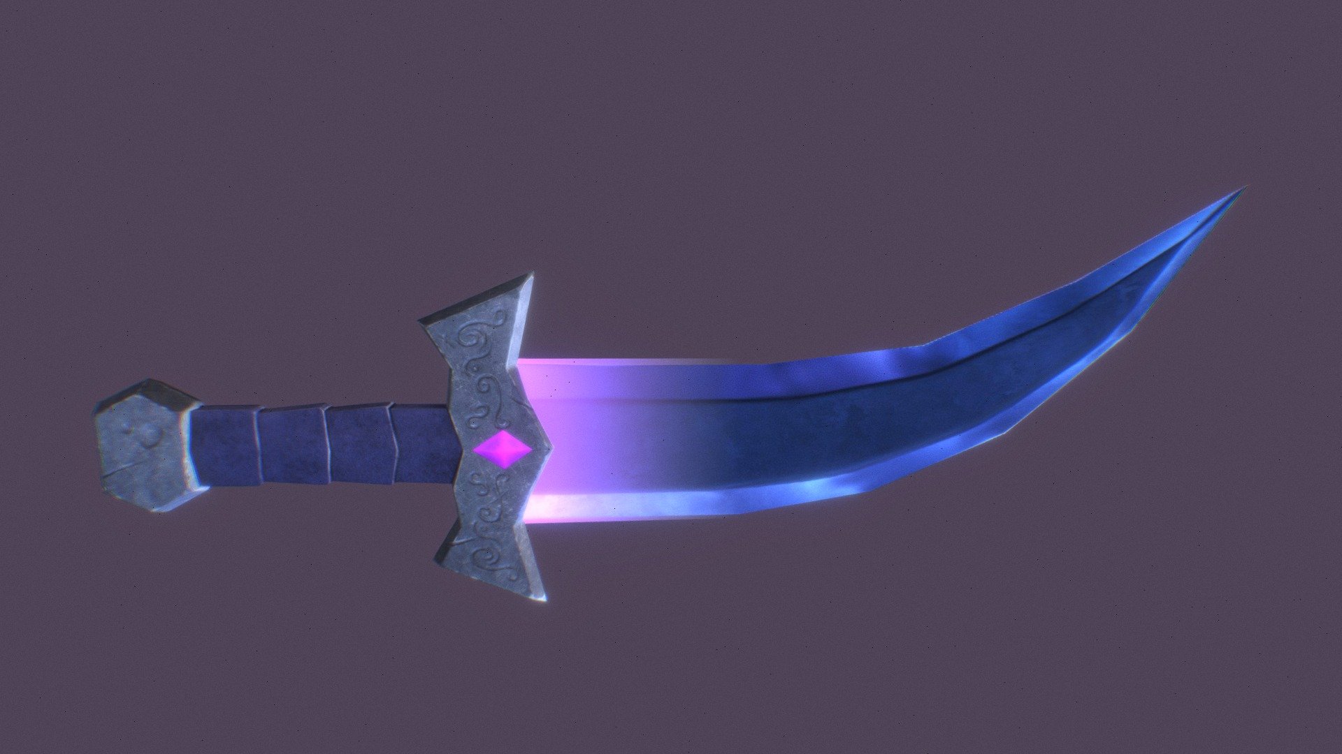 Low Poly Knife With Stylized Texture - 3D model by Hafido Cahya ...