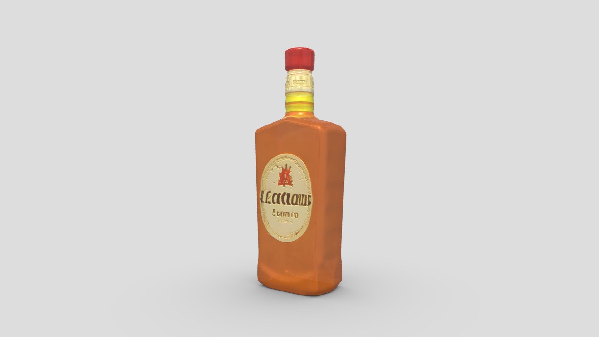 Liquor Bottle - Download Free 3D model by Marc Sawyer (@whitewashstudio ...