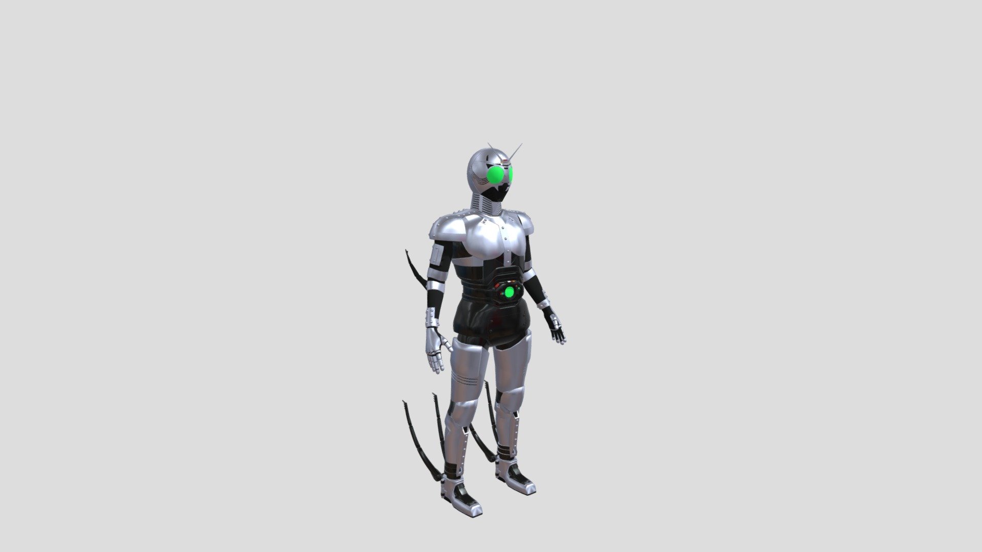 Shadow Moon Character from Kamen Rider Black - 3D model by MaxLeburo ...