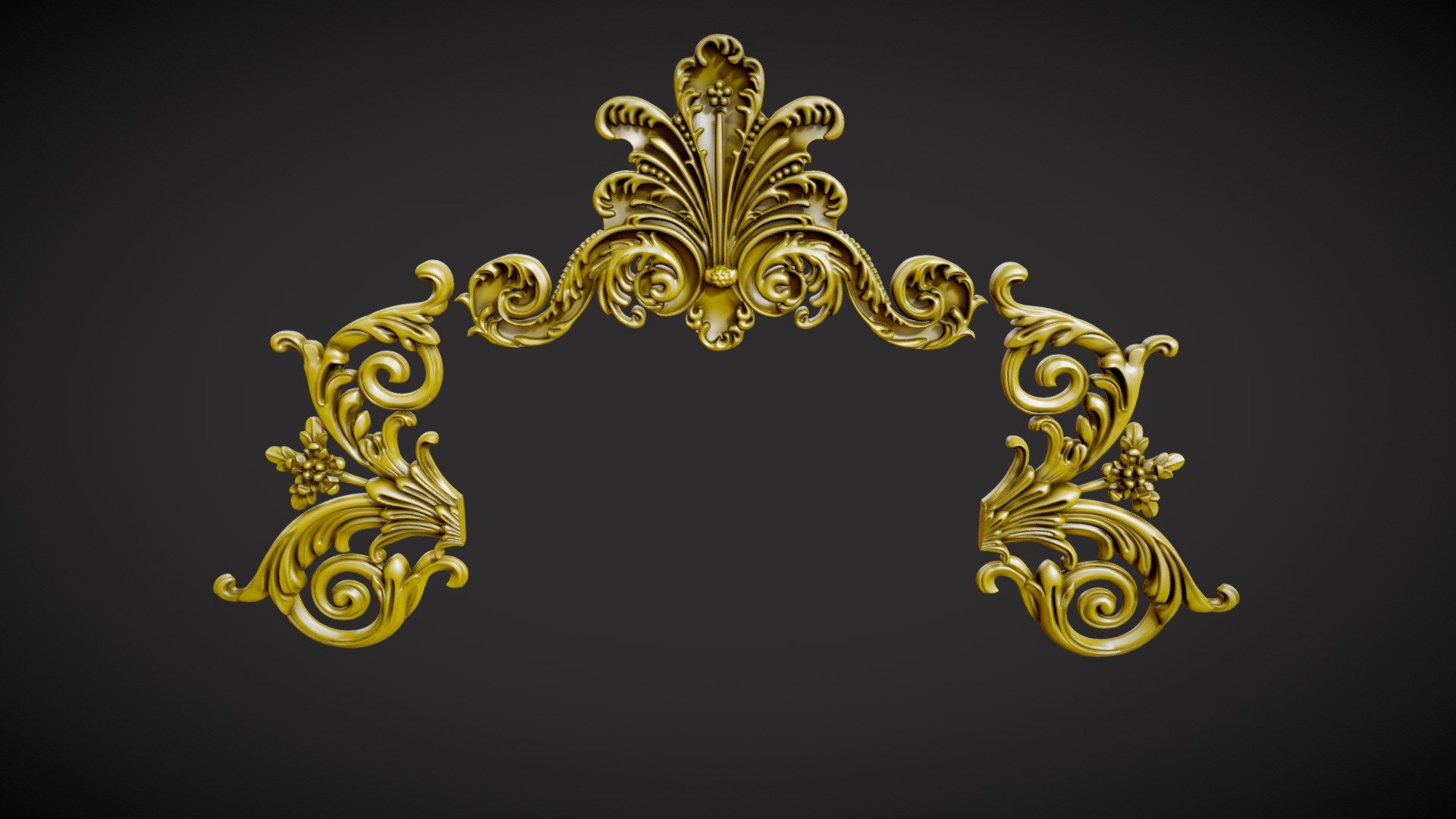 3PieceFiligree - 3D model by jimmeckley [3eada54] - Sketchfab