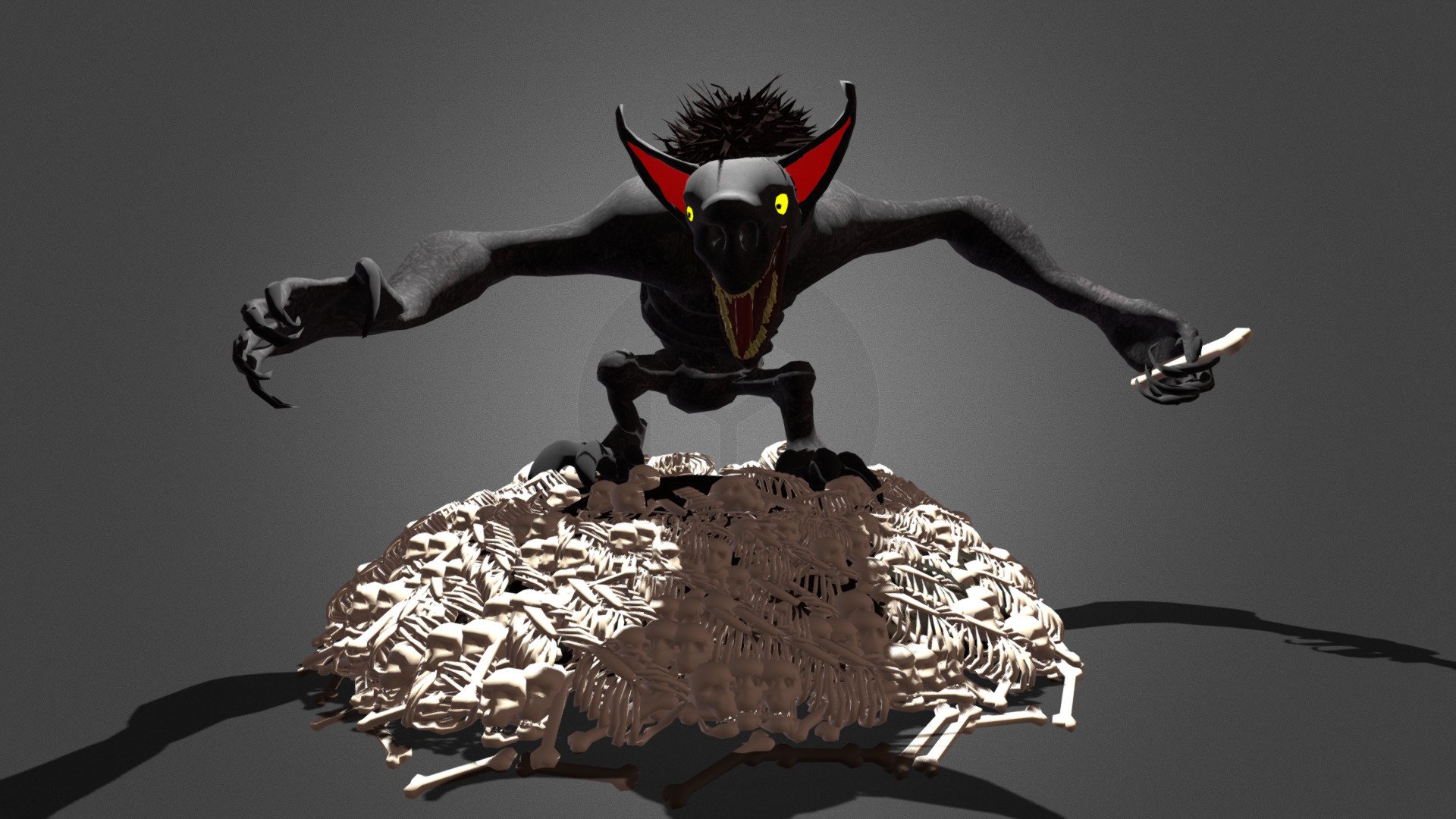Monster - 3D model by DMorgan (@dan6666fish) [3eafb54] - Sketchfab
