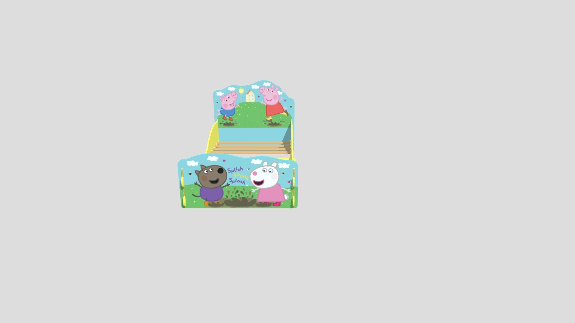 Peppa Bed Final Complete - 3D model by kidsawltd [3eb14d9] - Sketchfab