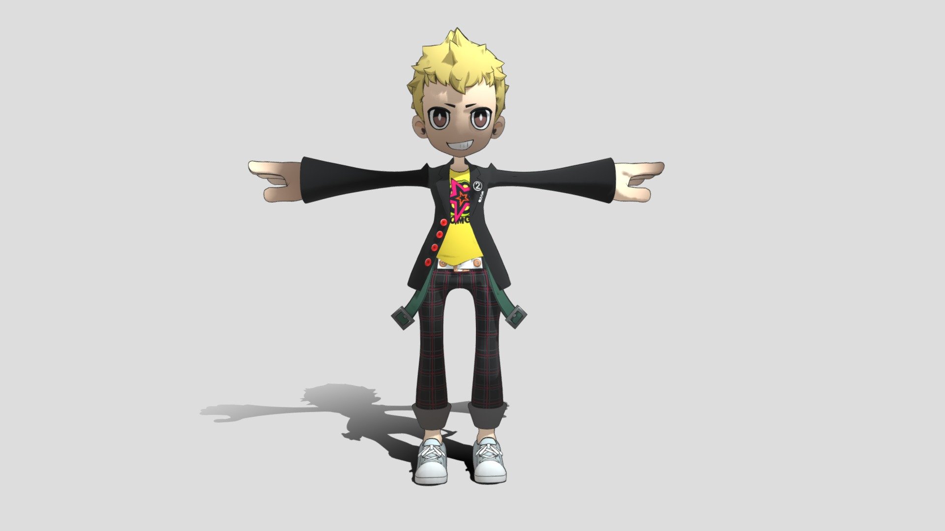 Ryuji (persona 5 tactica) - Download Free 3D model by 雨宮レン ...