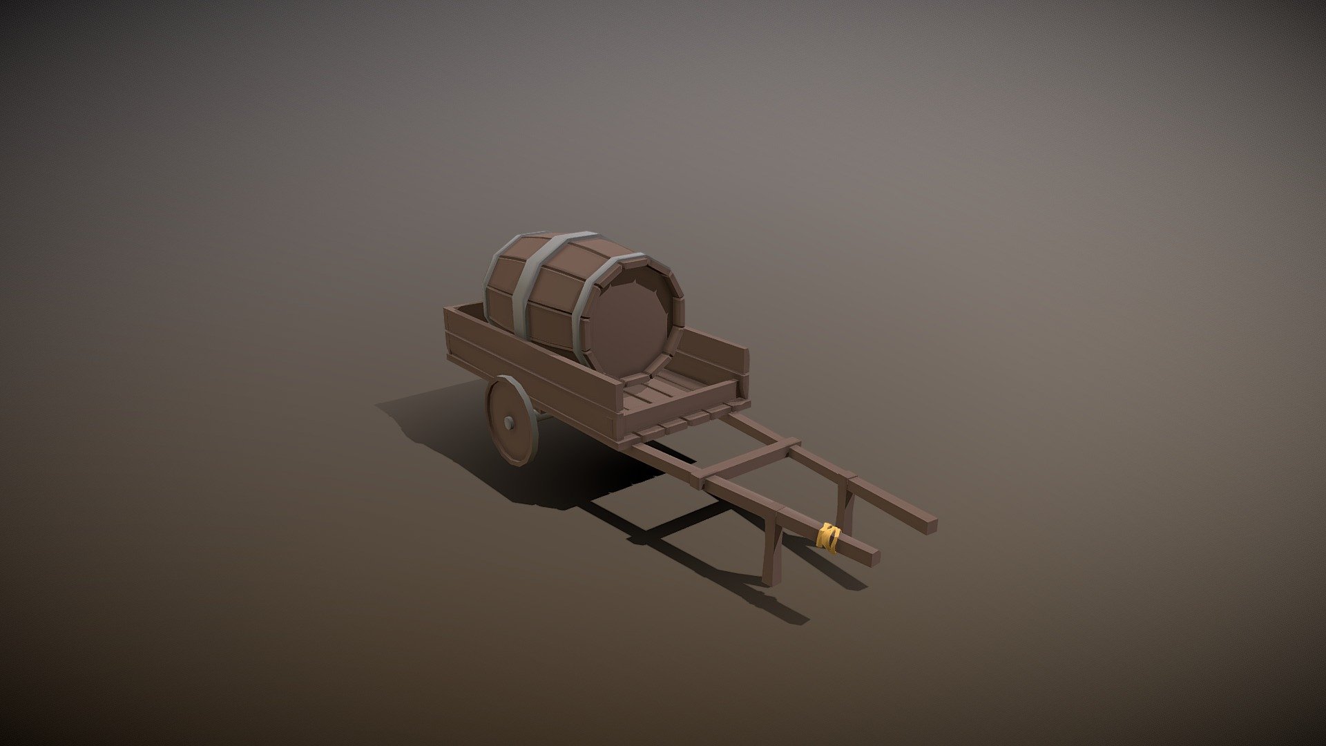 Barrel cart Low Poly - Download Free 3D model by galiulinEldar [3eb30ec ...