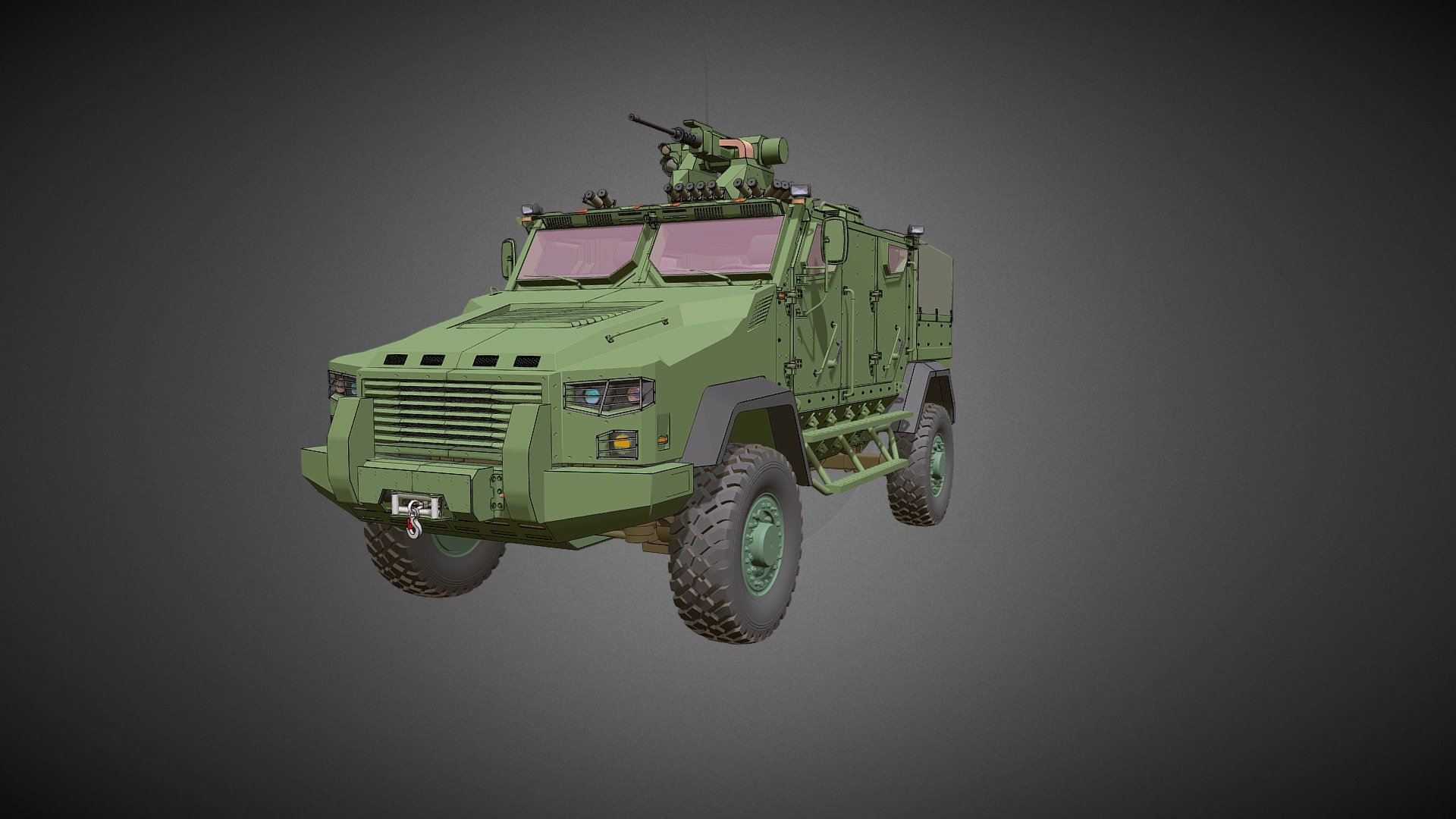 Mine Resistant Ambush Protected Vehicle (MRAP) - 3D model by DenSQ [3eb61f6] - Sketchfab