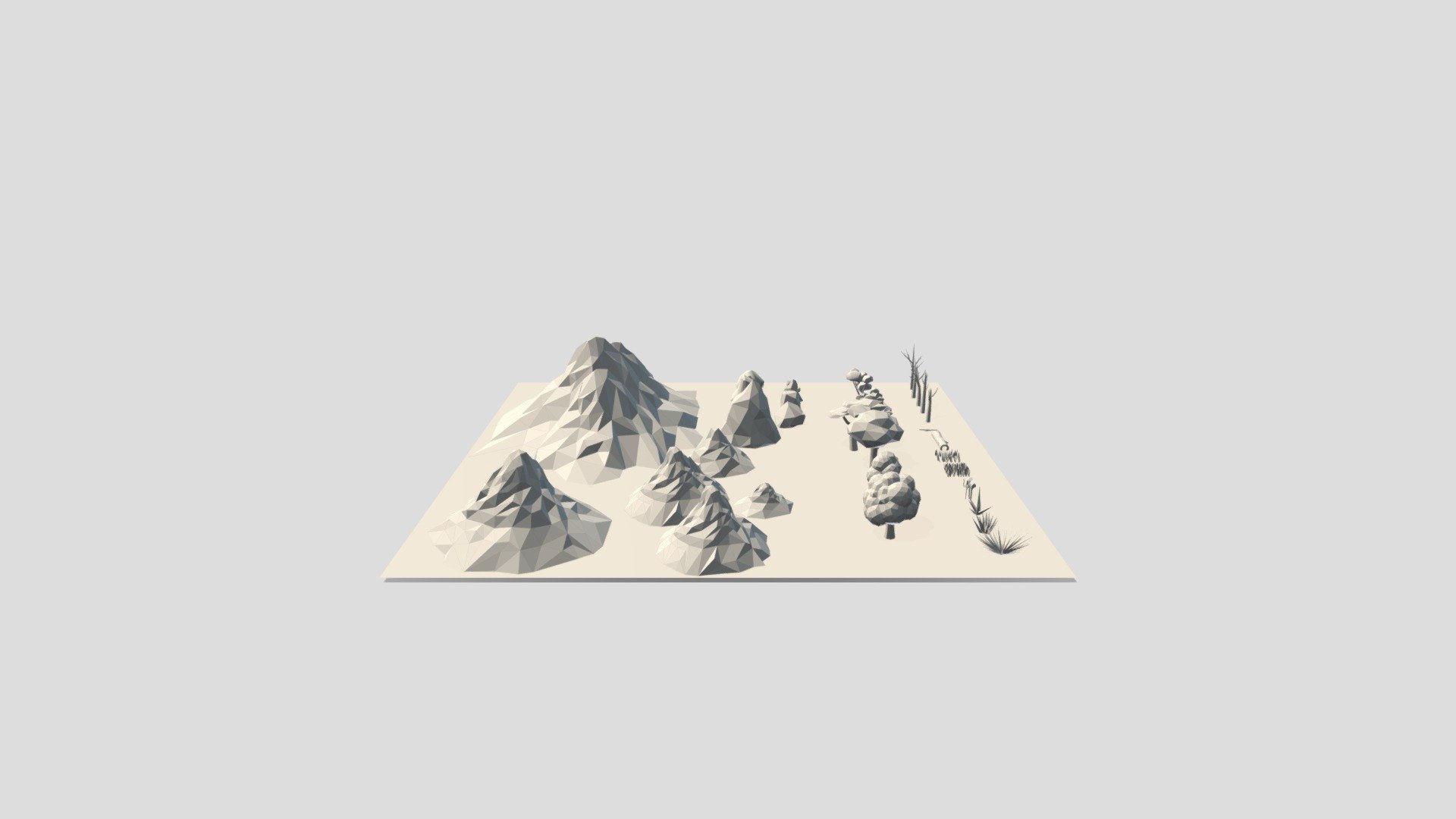 low poly environment Asset - Download Free 3D model by Rajan Patil ...
