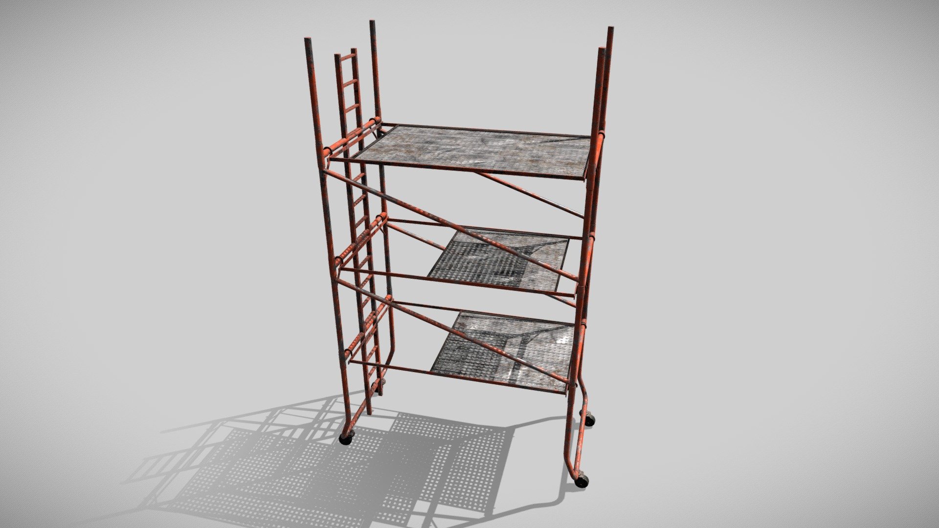 Modular construction scaffold set - Download Free 3D model by ...